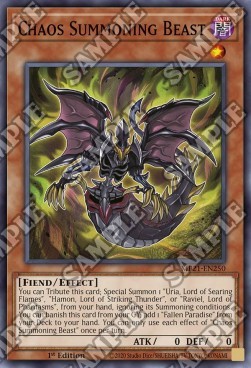 Chaos Summoning Beast (MP21-EN250) - 1st Edition